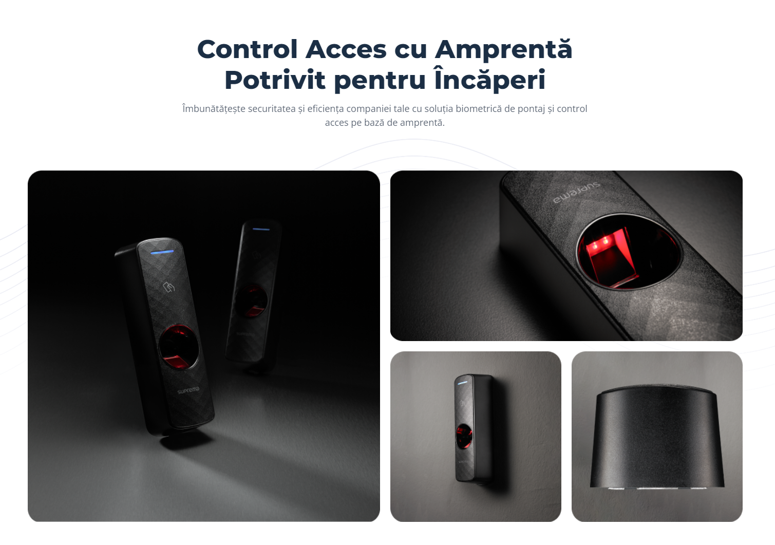 Control Acces & Pontaj cu Amprentă