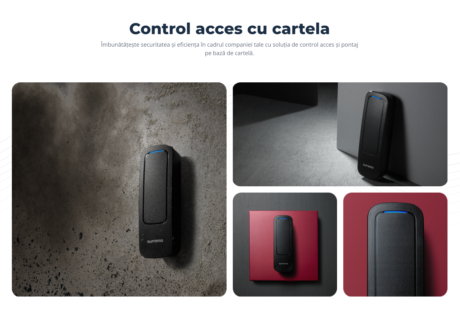 Control acces cu Cartelă și Pontaj Integrat